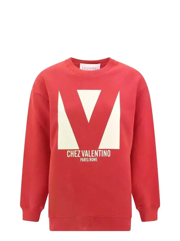 Valentino Garavani Logo-print Sweatshirt - Red
