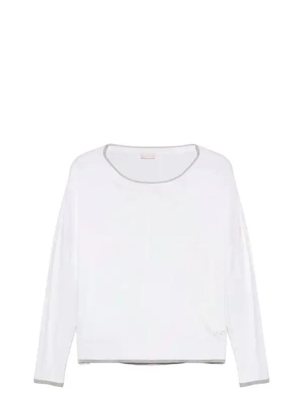 Liu Jo Lurex-detail Top - White