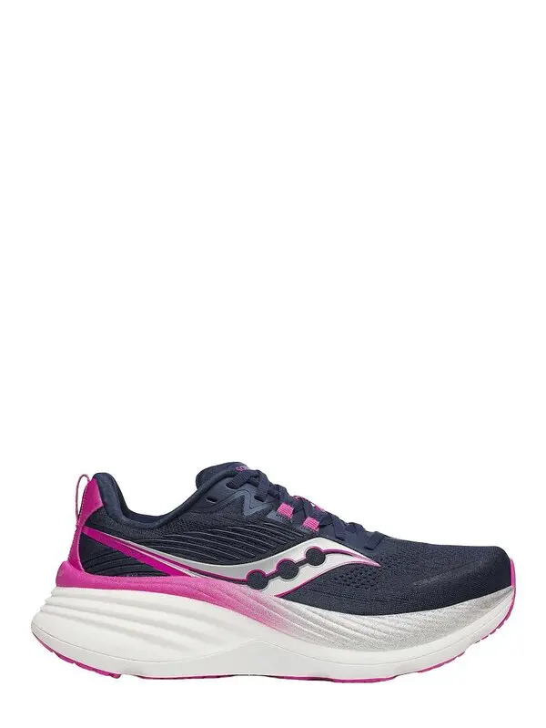 Saucony Hurricane 24 Athletic Sneakers - Navy Blue/fuchsia