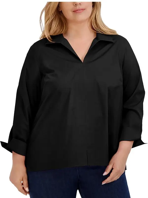 Foxcroft Agnes Stretch Shirt - Black