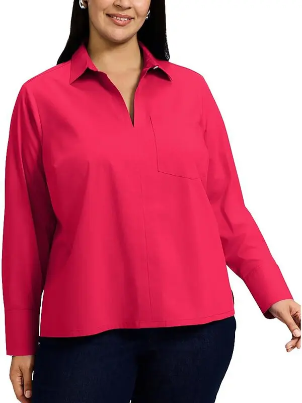 Foxcroft Agnes Stretch Shirt - Raspberry