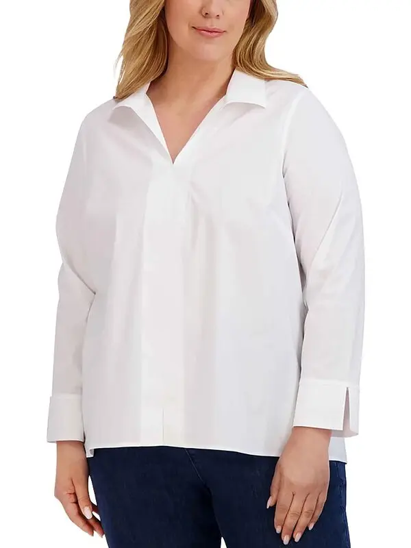 Foxcroft Agnes Stretch Shirt - White