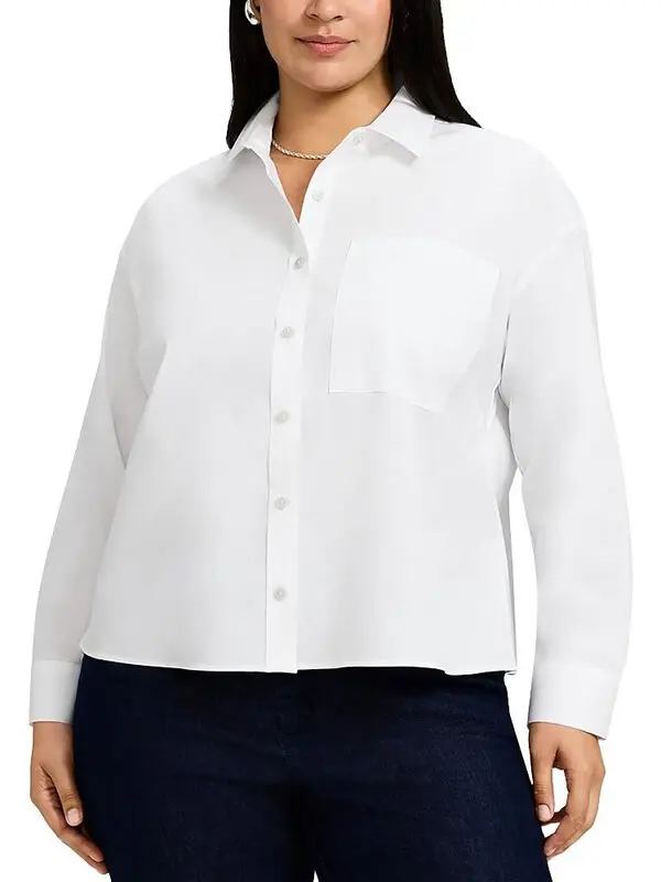 Foxcroft Marina Stretch Shirt - White