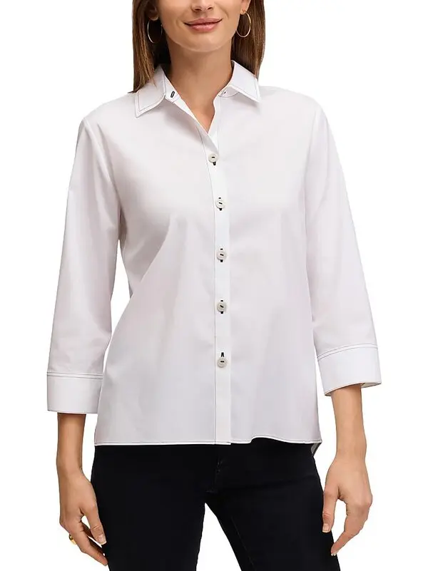 Foxcroft Kelly Stretch Shirt - White
