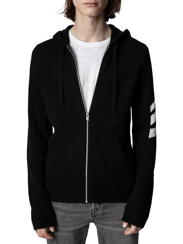 Zadig&Voltaire Clash Arrow Cashmere Hoodie - Noir