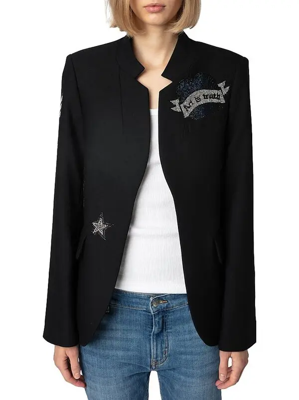 Zadig&Voltaire Embellished Blazer - Encre