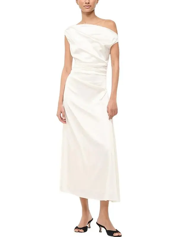 Staud Phare Silk Blend Dress - Ivory