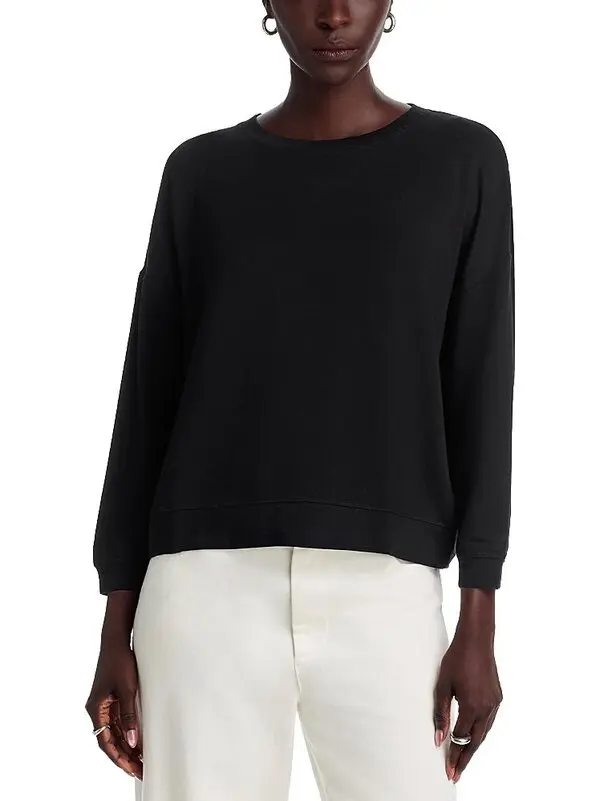 Majestic Filatures French Terry Pullover Sweatshirt - Noir