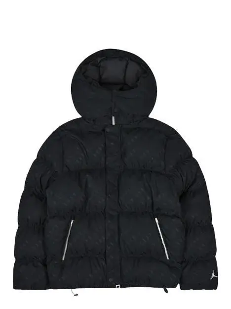 Nike Jordan Essentials Logo Synthetic Filled Puffer Jacket - Black/white