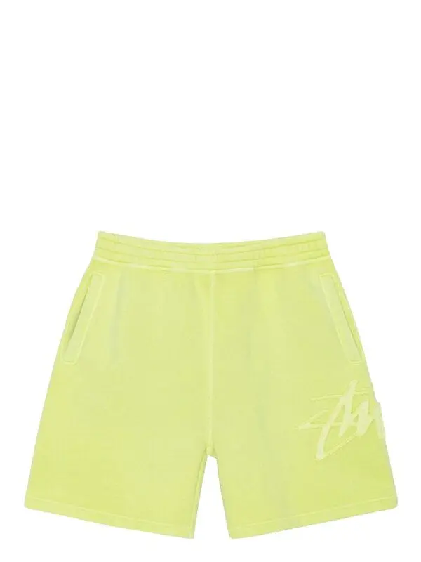 StÜssy Tonal Applique Fleece Short - Lime