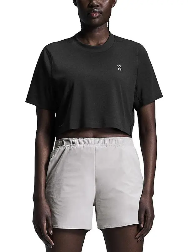On Train T Crop T-shirt - Black