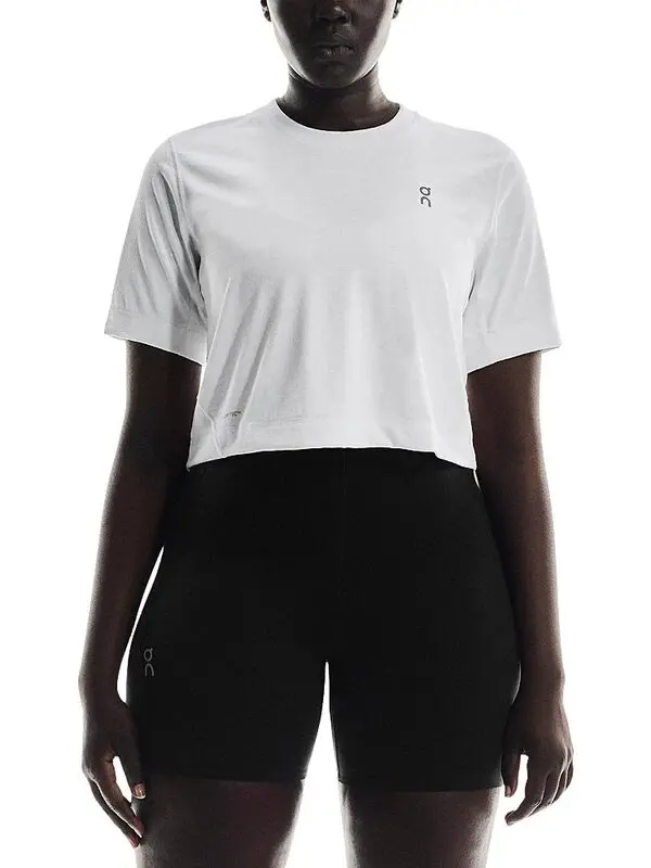 On Train T Crop T-shirt - White