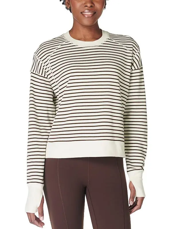 Sweaty Betty After Class Crop Sweatshirt - Lily/sable