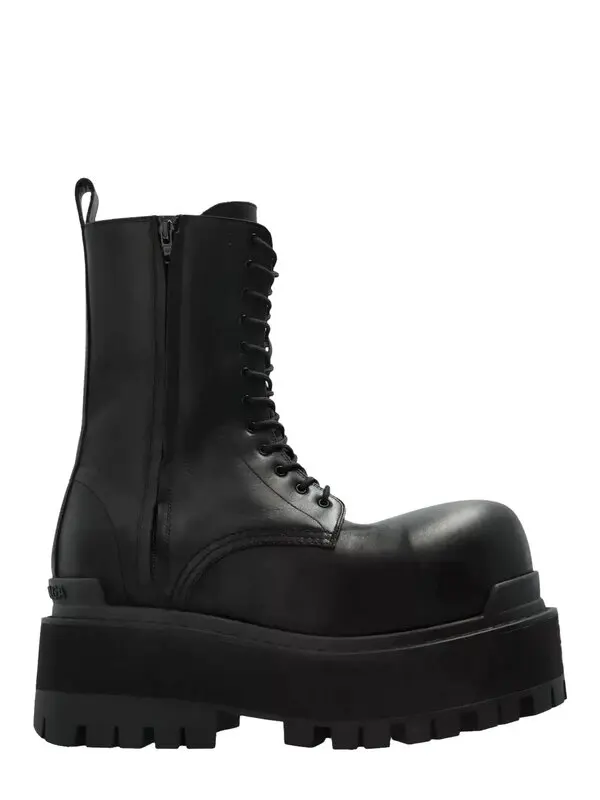 Balenciaga Leather Boots - Black