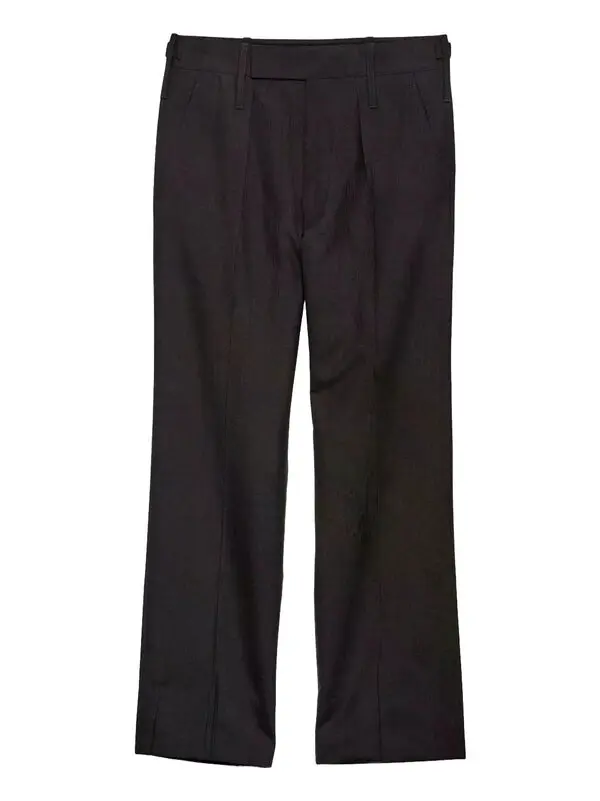 Prada Mohair-silk Trousers - Grey