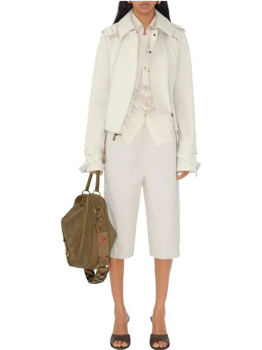 Burberry Bonded Cotton Trench Jacket - Sail
