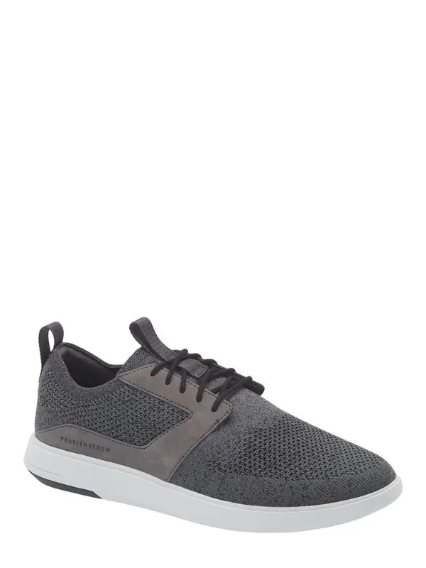 Travis Mathew The Modern One Sneakers - Heather Grey Pinstripe