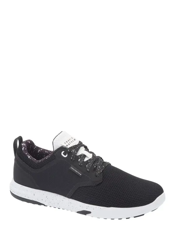 Travis Mathew The Daily Pro Hybrid Print Shoe - Black/ White
