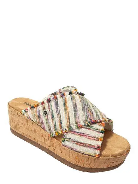 Minnetonka Posey Wedge Sandal - Fiesta Stripe