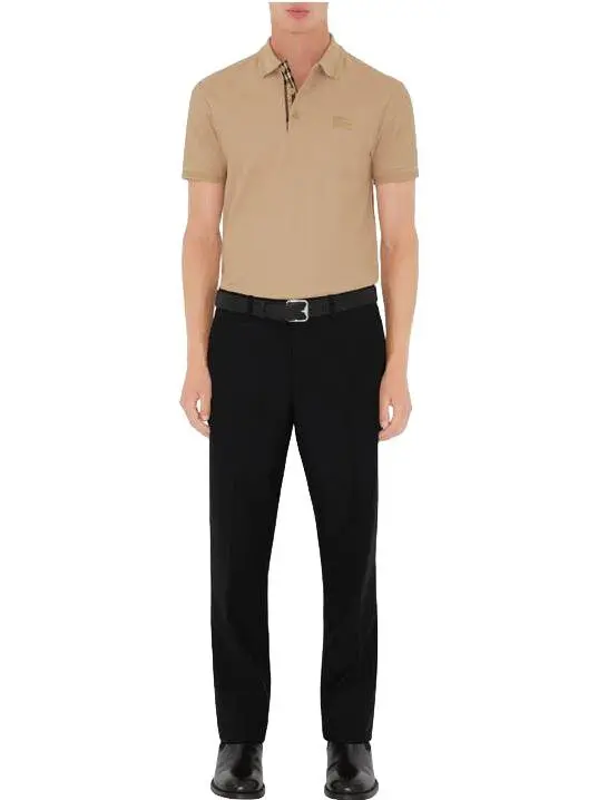 Burberry Cotton Polo Shirt - Soft Fawn