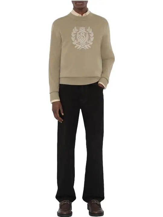 Burberry B Crest Wool Sweater - Quill