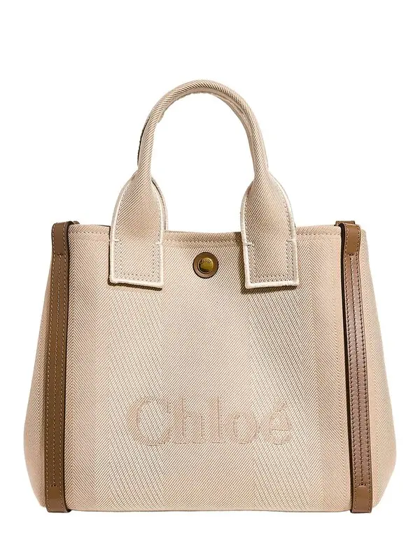 Chloé Small Carry Tote Bag - Beige