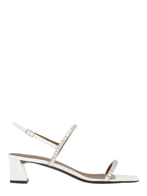 GIUSEPPE ZANOTTI Valentiine Crystal 45 Sandals - White