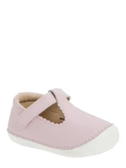 Old Soles Pave T-strap Sneaker - Chalk Pink/snow