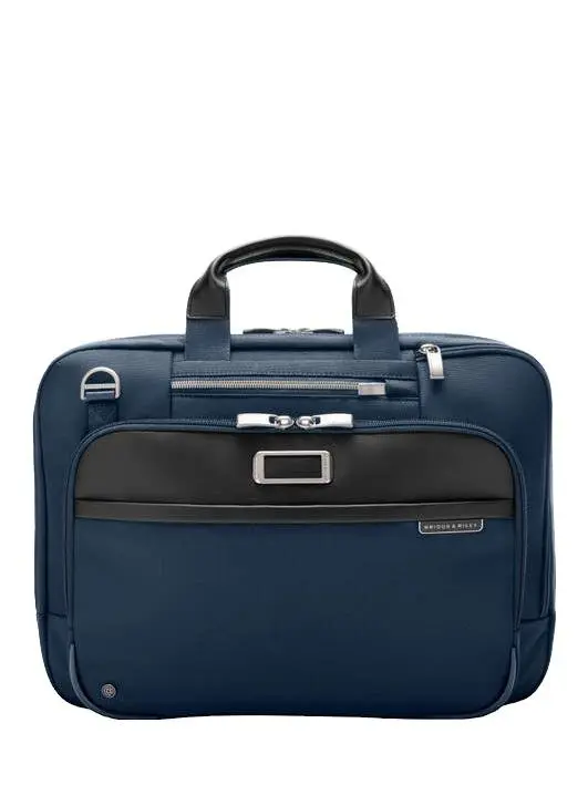 Briggs & Riley Work Medium Expandable Briefcase - Navy