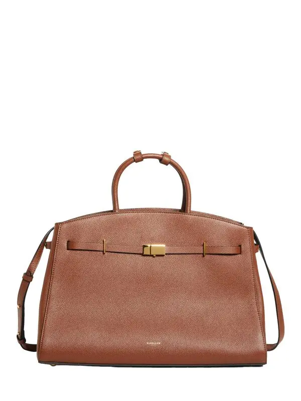 DEMELLIER New York Leather Satchel - Mocha/mocha