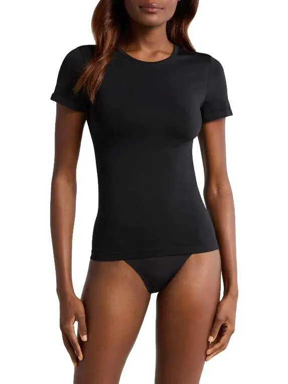 Nordstrom Seamless Layering Tee - Black
