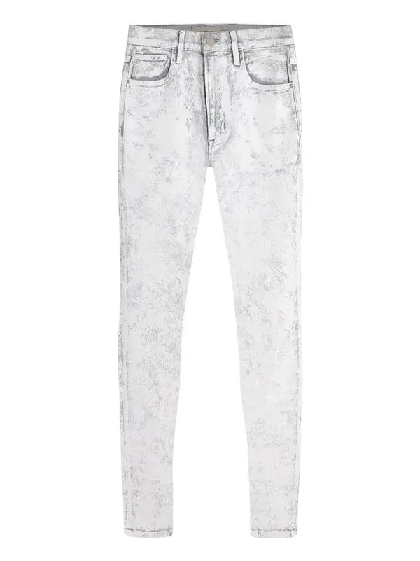 Hudson Jeans Zack Skinny Stretch Jeans - White Shatter