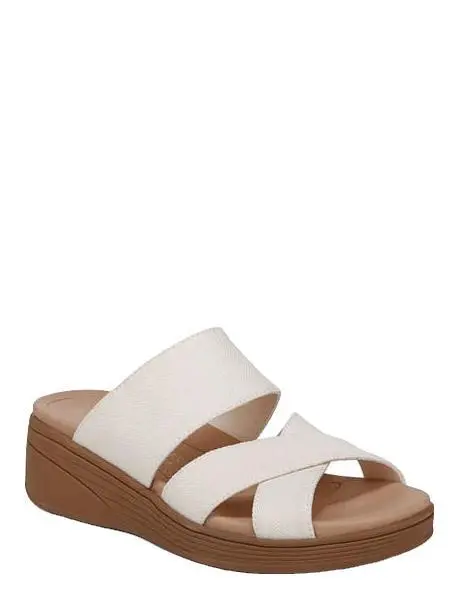 LIFESTRIDE Bzees Fiona Wedge Sandals - Eggnog