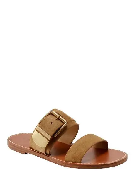 Marc Fisher Hallyn Slide Sandal - Medium Brown