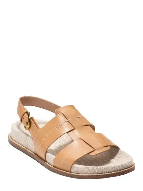Cole Haan Marlee Slingback Sandal - Biscuit Leather/natural