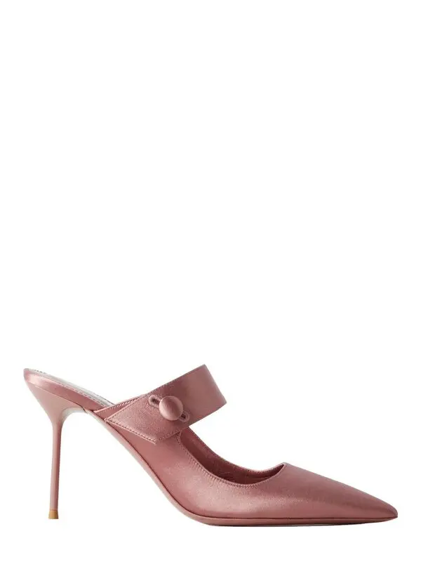 Paris Texas Lidia Satin Mules - Pink