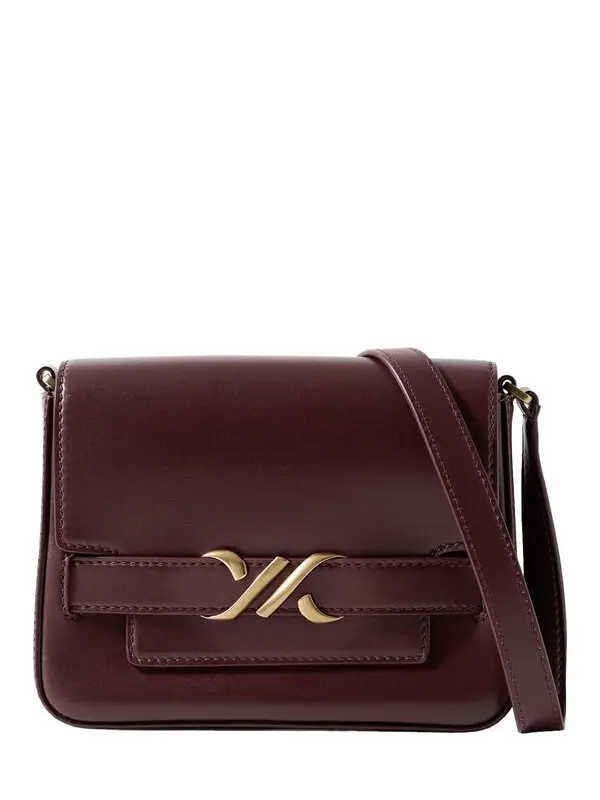 Proenza Schouler Box Leather Shoulder Bag - Burgundy