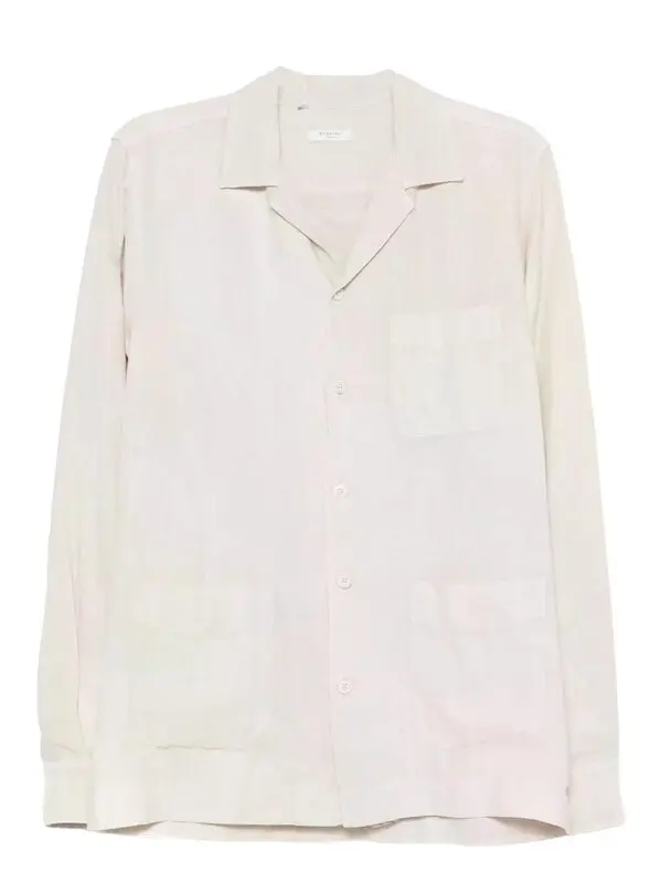 Boglioli Linen Shirt Jacket - Neutrals