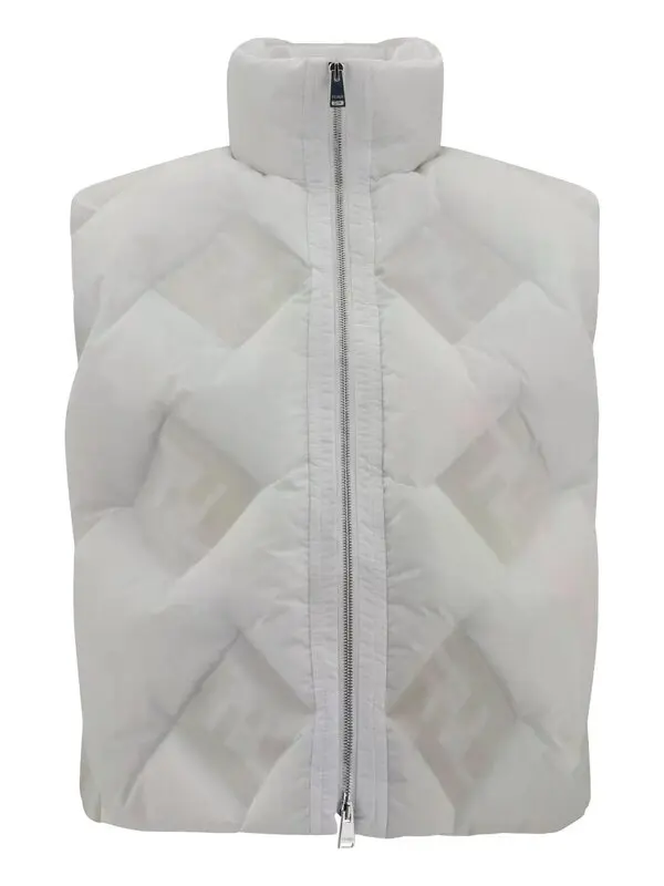 Fendi Quilted Puffer Gilet - White