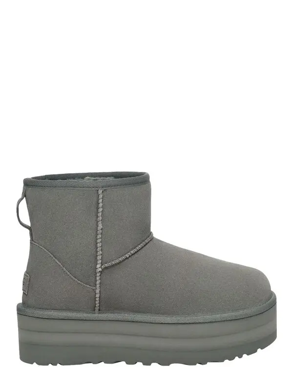 UGG Classic Mini Platform Boots - Grey