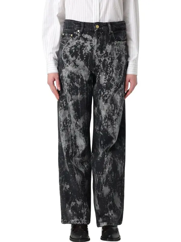 GANNI Acid Wash Jeans - Black