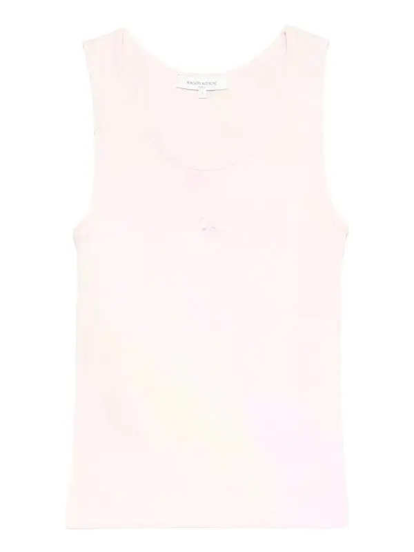 Maison Kitsuné Baby Fox-patch Tank Top - Pink