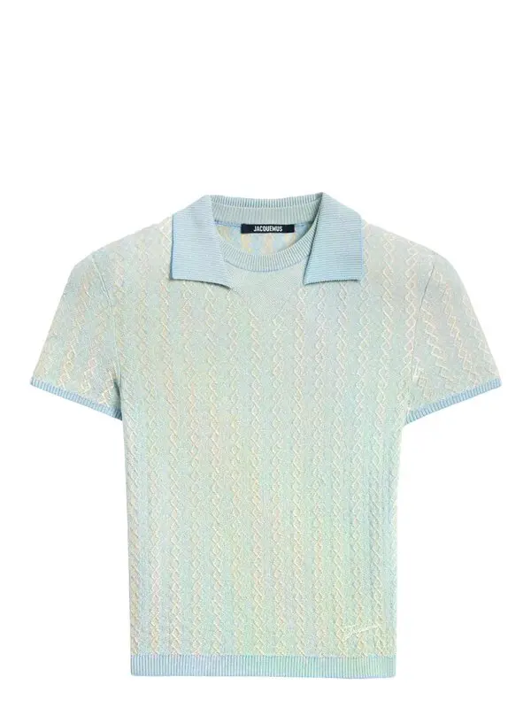 Jacquemus Embroidered Polo Top - Blue