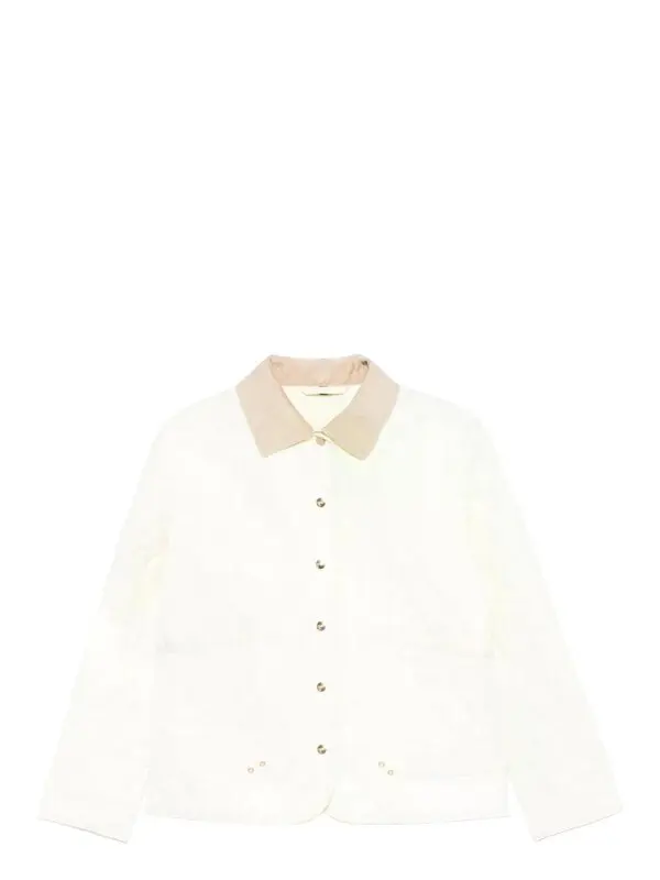 FAY Diamond-quilted Jacket - White