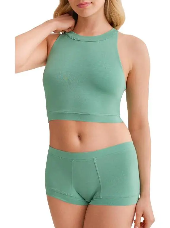Fleur't Crop Top - Agave Green