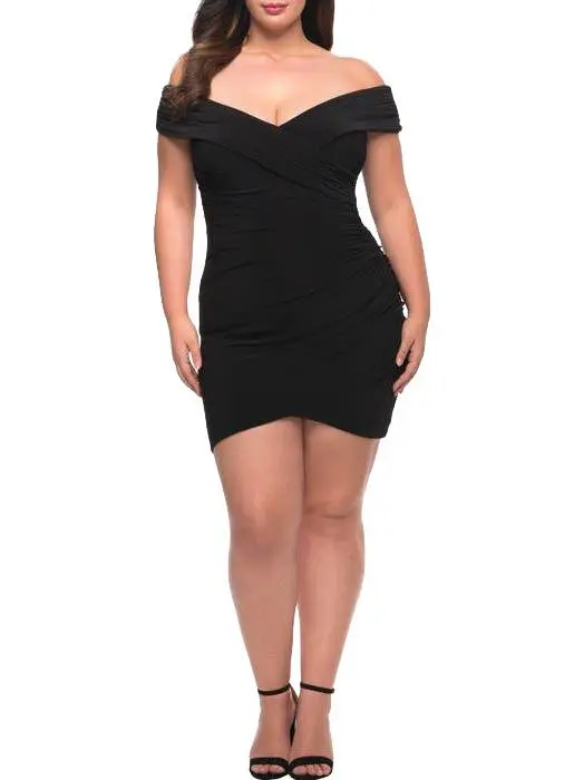 La Femme Jersey Dress - Black