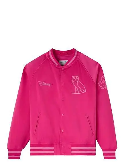 OVO X Disney Valentine's Satin Jacket - Fuchsia