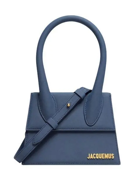 Jacquemus Le Chiquito Moyen Signature Handbag - Dark Navy Blue