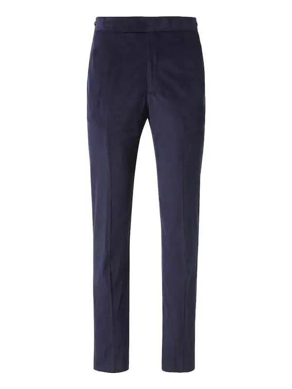 Gabriela Hearst Cotton Corduroy Straight Pants - Blue