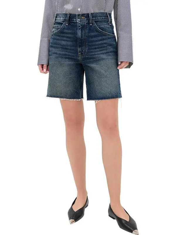 NILI LOTAN Russel Denim Shorts - Simon Wash